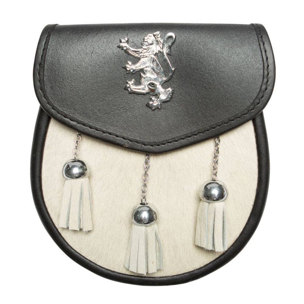 Abito semiabito Sporran - Pelle di vitello color crema - Lion Emblem ...